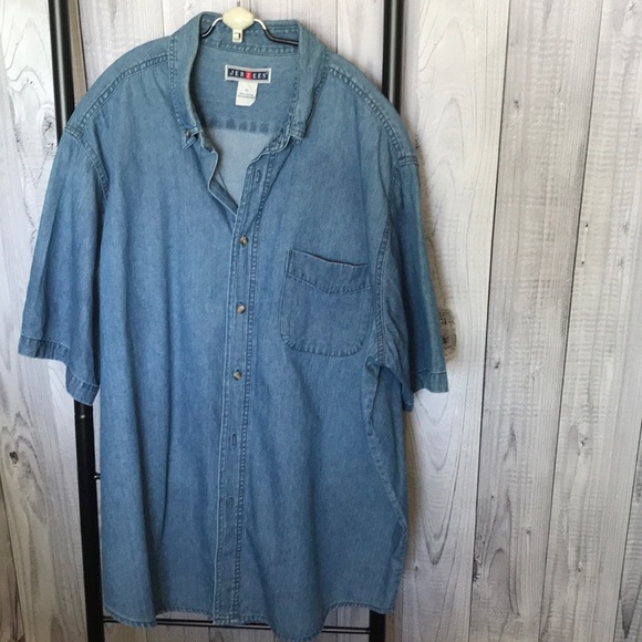 Jerzees | Shirts | Mens Jerzees Denim Shirt | Poshmark